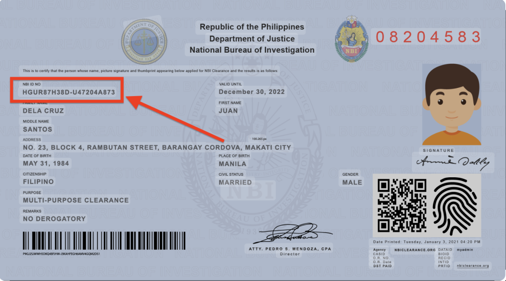 NBI ID Number vs. Reference Number: The Key Differences Explained - NBI ...